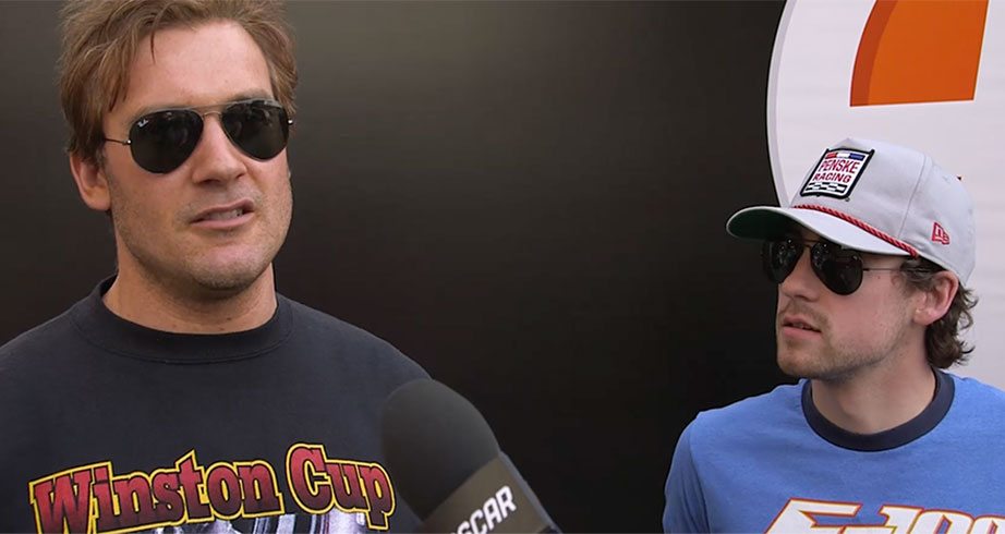 Backstage with Clive Standen and Ryan Blaney | NASCAR.com