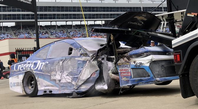 Kyle Larson endures violent crash at Texas | NASCAR.com