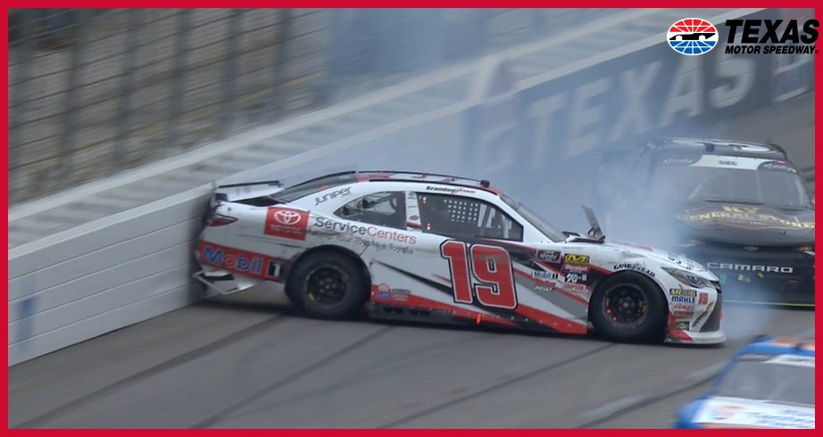 Stage 2 winner Brandon Jones's good run ends at Texas | NASCAR.com