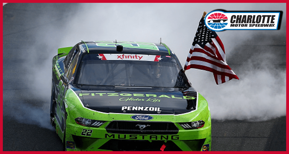 Brad Keselowski's patriotic Charlotte burnout | NASCAR.com