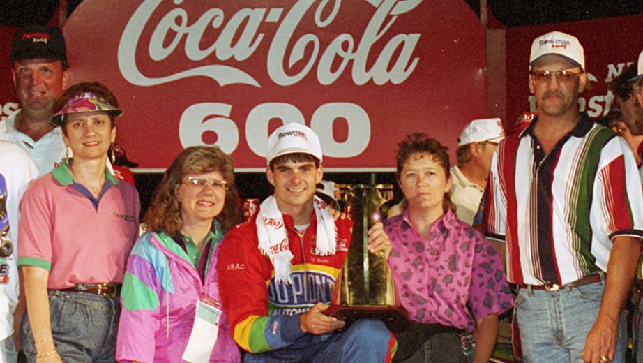 Got 'em! Jeff Gordon celebrates in Victory Lane for first time | NASCAR.com