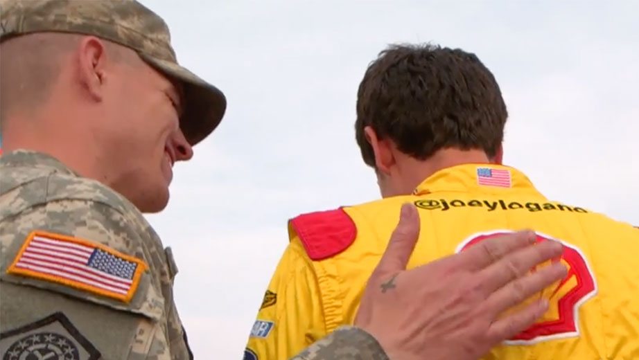 Joey Logano: 'Our military is the reason why we race' | NASCAR.com