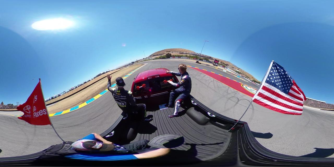 360 Jimmie Johnson and William Byron During Driver Intros | Official ...