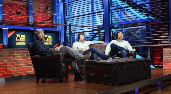 Dale Earnhardt Jr. practices broadcasting in Wrangler jeans | NASCAR.com