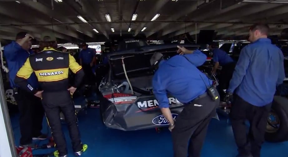 Ryan Blaney wrecks during Charlotte road course test | NASCAR.com