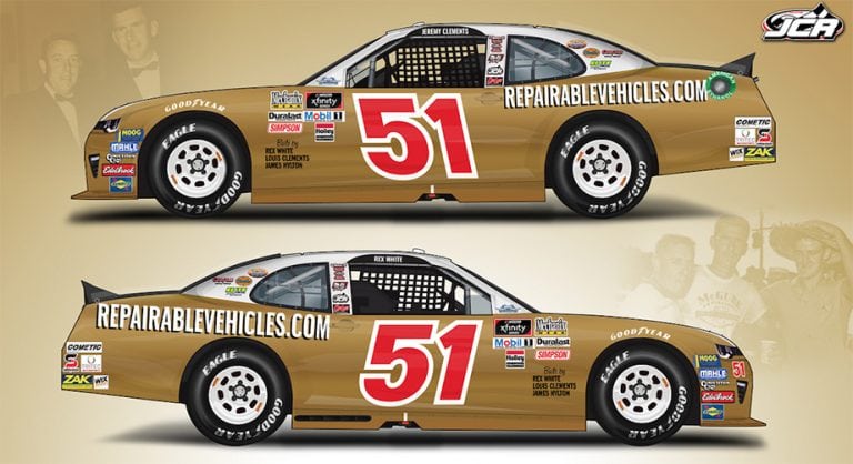 Jeremy Clements honors 'Gold Thunder' paint scheme | NASCAR.com