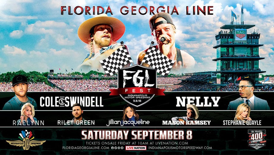 Tickets on sale for FGL Fest, part of blowout Indy weekend | NASCAR.com