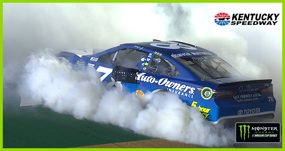 Monster burnout, runaway car for Martin Truex Jr. | NASCAR.com