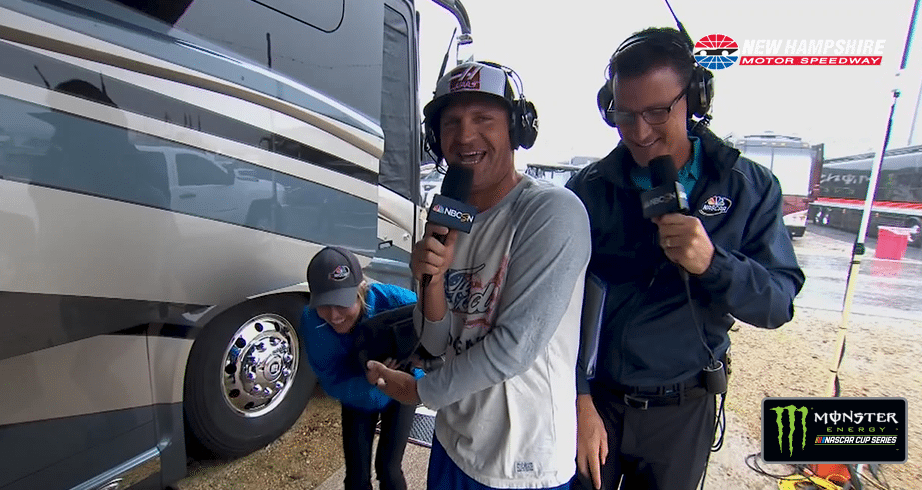 Clint Bowyer has fun with NASCAR on NBC booth | NASCAR.com