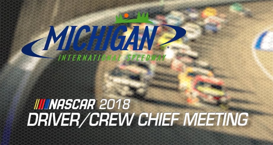 Watch: Michigan driver meeting, rules for race | NASCAR.com