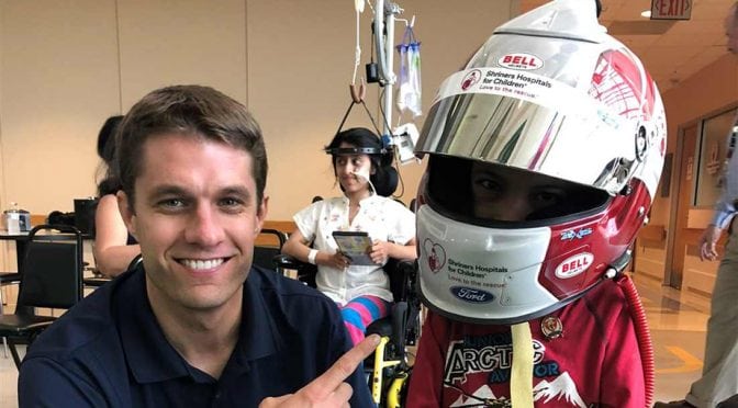 David Ragan's commitment to kids shines at Shriners Hospital | NASCAR.com