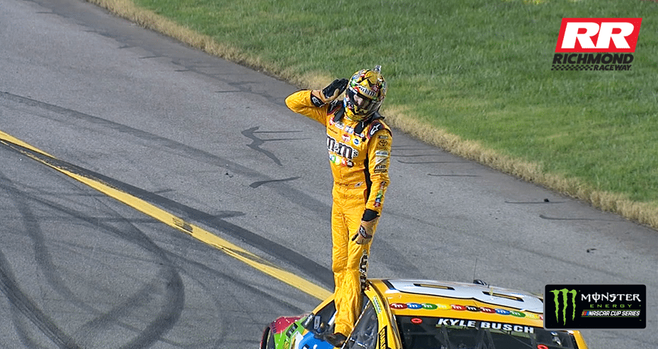 Rowdy nation: Busch eggs on crowd after win | NASCAR.com