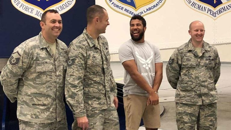 Bubba Wallace visits Wright-Patterson Air Force Base | NASCAR.com