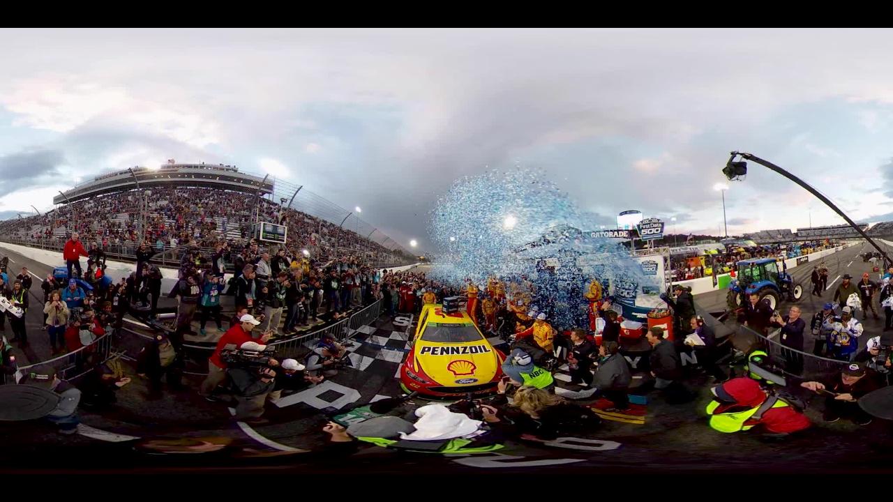 Joey Logano Victory Lane at Martinsville Speedway - Official Site Of NASCAR