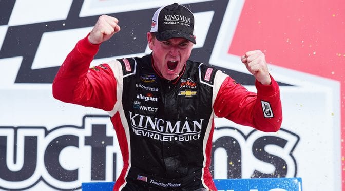 Peters survives wild Talladega finish for win | NASCAR.com