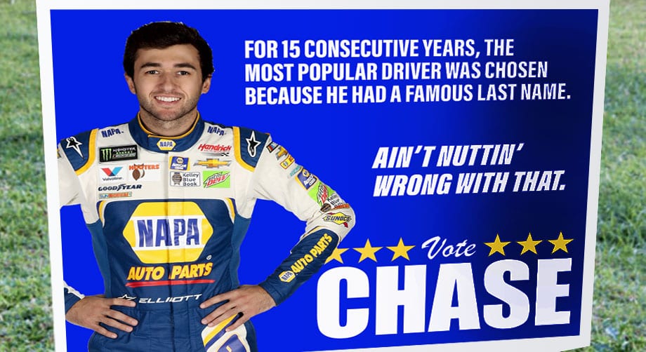 @nascarcasm: Most Popular Driver campaign slogans | NASCAR.com