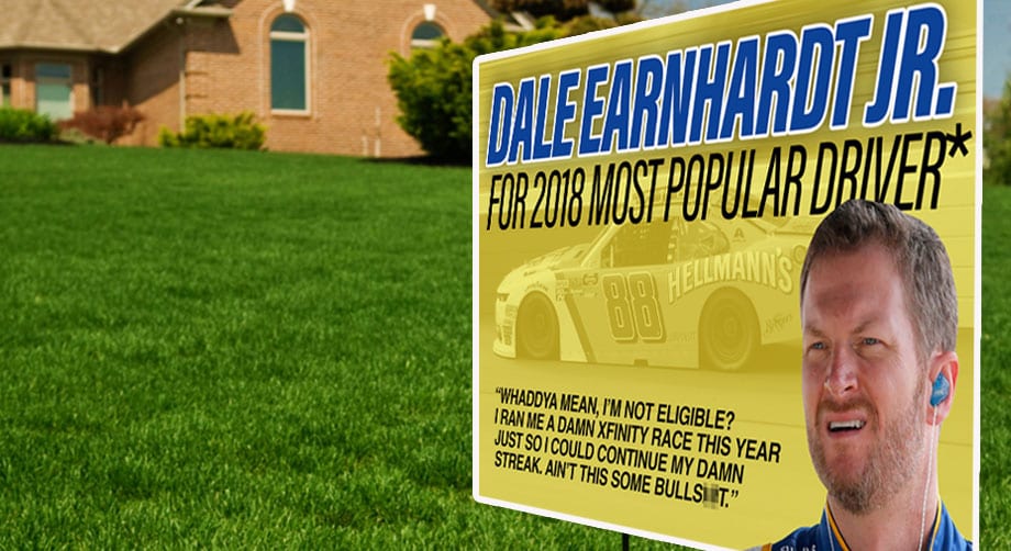 @nascarcasm: Most Popular Driver campaign slogans | NASCAR.com