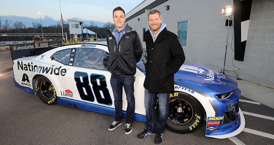Alex Bowman, Dale Jr. unveil new-look Nationwide No. 88 | NASCAR.com