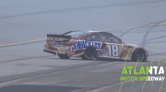 Kyle Busch hits wall, goes to backup car at Atlanta | NASCAR.com