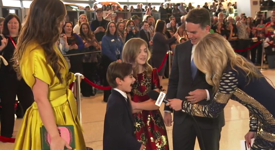 Leo Gordon goes bananas for dad on red carpet | NASCAR.com