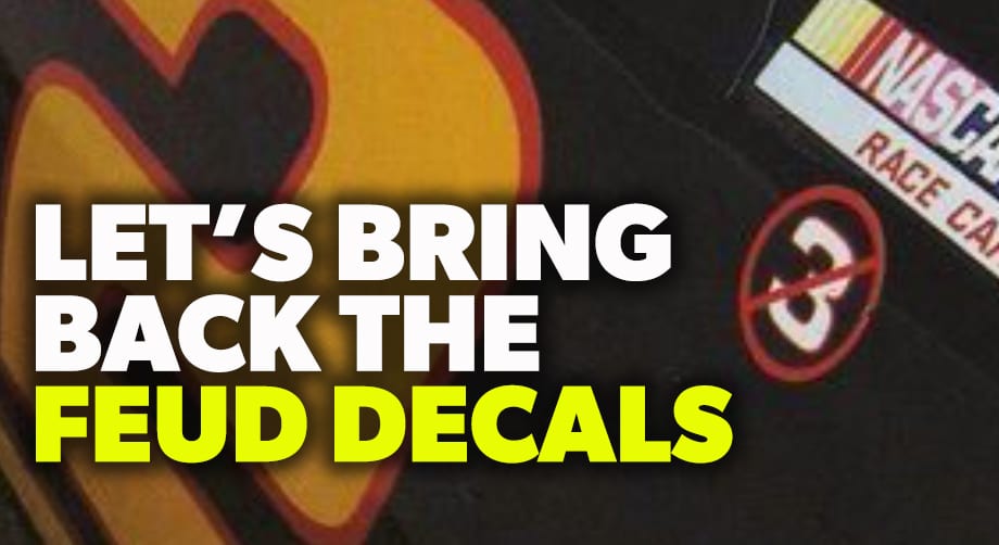 @nascarcasm: Let's bring back feud decals | NASCAR.com