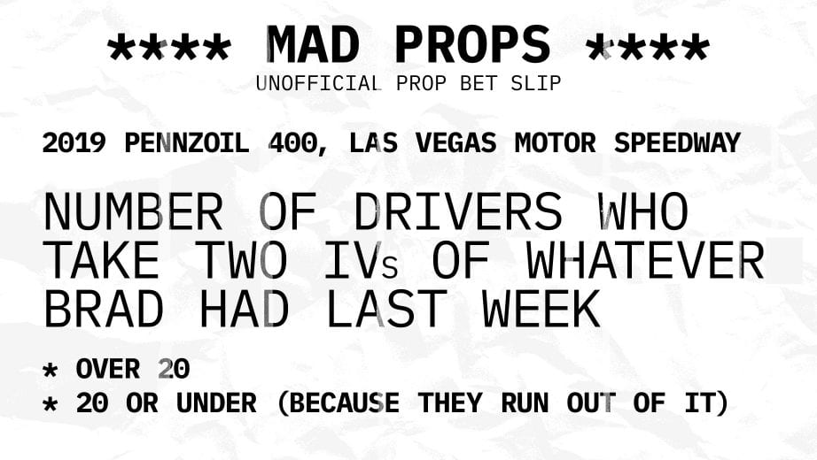 Mad Props: Fake NASCAR prop bets for Las Vegas | Official Site Of NASCAR