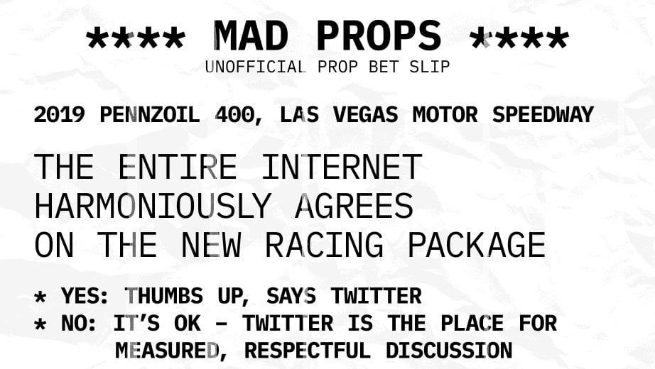 Mad Props: Fake NASCAR prop bets for Las Vegas | Official Site Of NASCAR