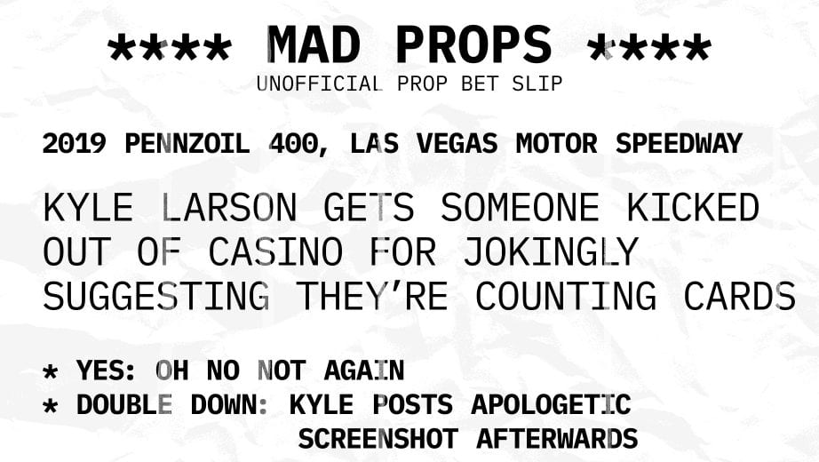 Mad Props: Fake NASCAR prop bets for Las Vegas | Official Site Of NASCAR