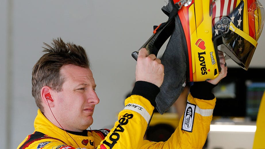 Michael McDowell wears helmet other places too | NASCAR.com
