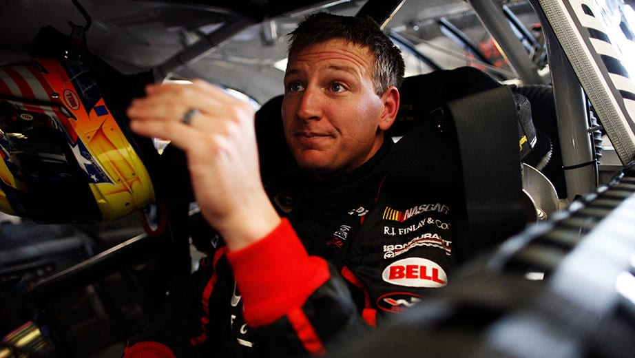Michael McDowell wears helmet other places too | NASCAR.com