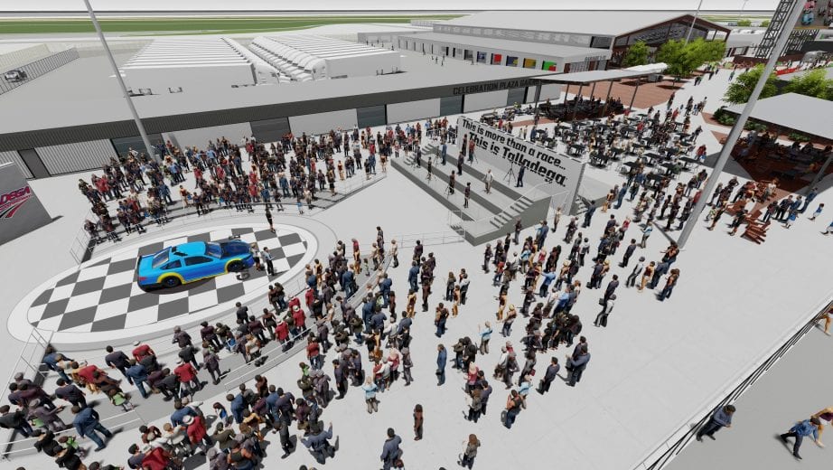 Renderings of the new Talladega Garage Experience | NASCAR.com