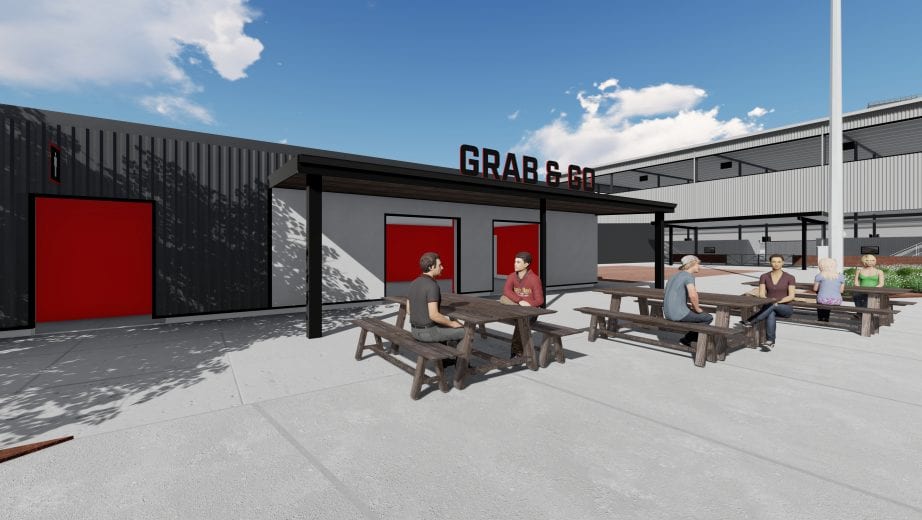 Renderings of the new Talladega Garage Experience | NASCAR.com