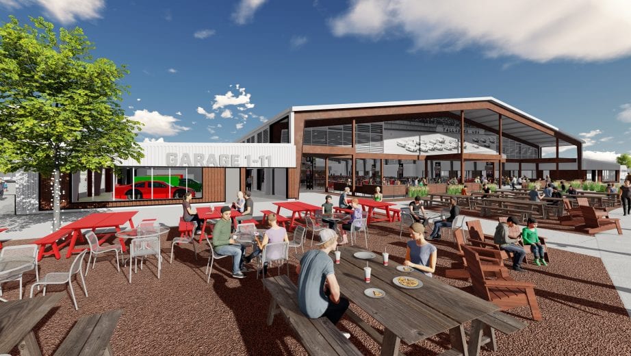 Renderings of the new Talladega Garage Experience | NASCAR.com