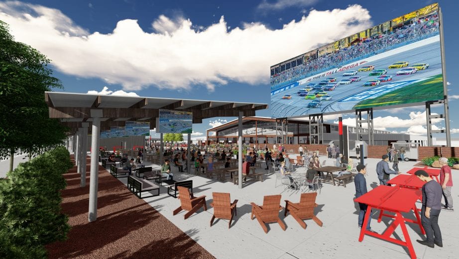 Renderings of the new Talladega Garage Experience | NASCAR.com