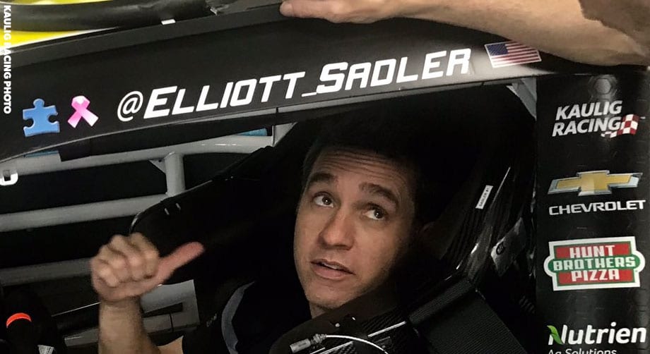 @nascarcasm: Elliott Sadler is returning at just the right time ...