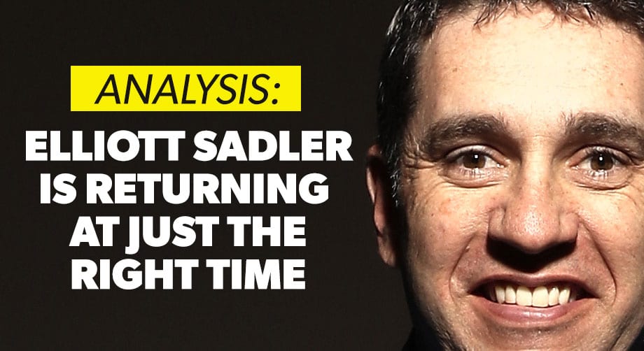@nascarcasm: Elliott Sadler is returning at just the right time ...
