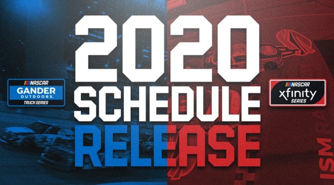 2020 schedules for Xfinity Series, Gander Trucks unveiled | NASCAR.com
