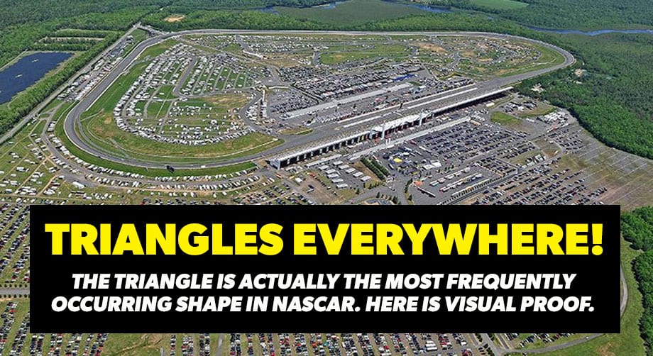 @nascarcasm: Turns out there are triangles everywhere! | NASCAR.com