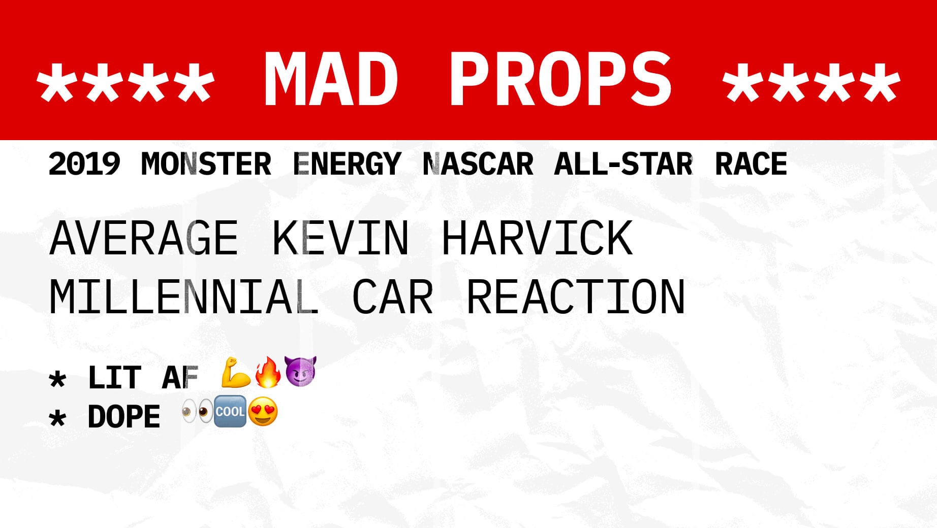 Mad Props: Fake NASCAR prop bets for the All-Star Race | NASCAR.com