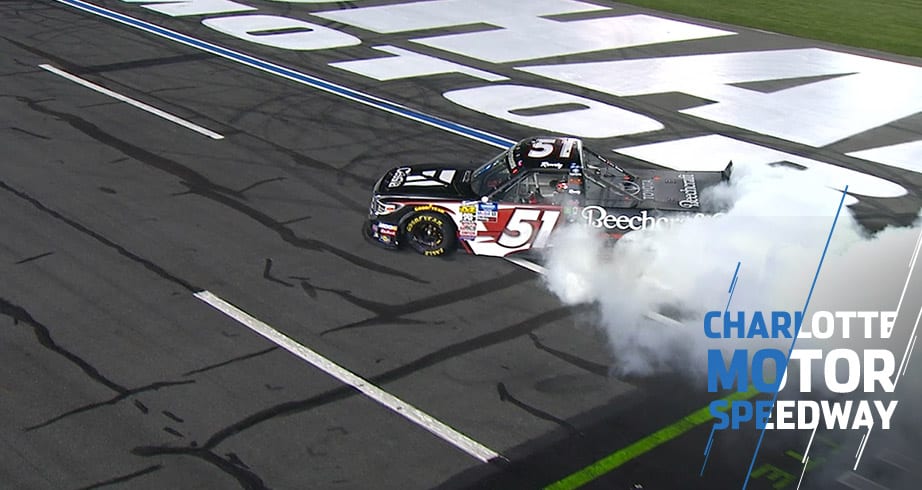 Kyle Busch burns up the tires after Charlotte win | NASCAR.com