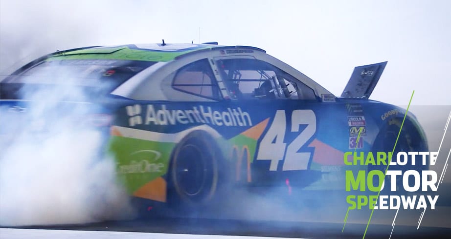 Kyle Larson takes wheel off for $1 million smoke show | NASCAR.com