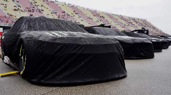 Rain postpones Michigan race to Monday start | NASCAR.com