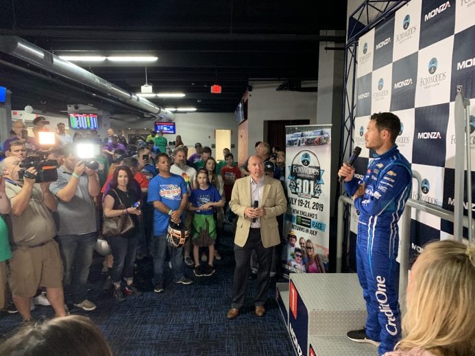 Kyle Larson races fans, media in go-karts at Foxwoods | NASCAR.com