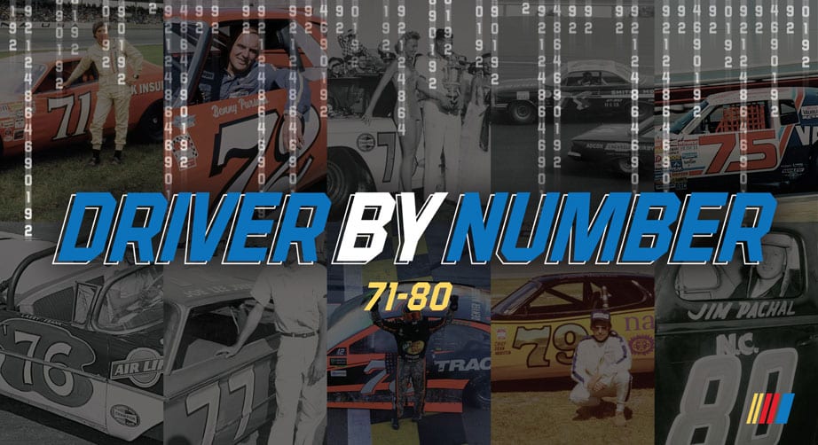 Driver by Number: Revealing best drivers for Nos. 71-80 | NASCAR.com