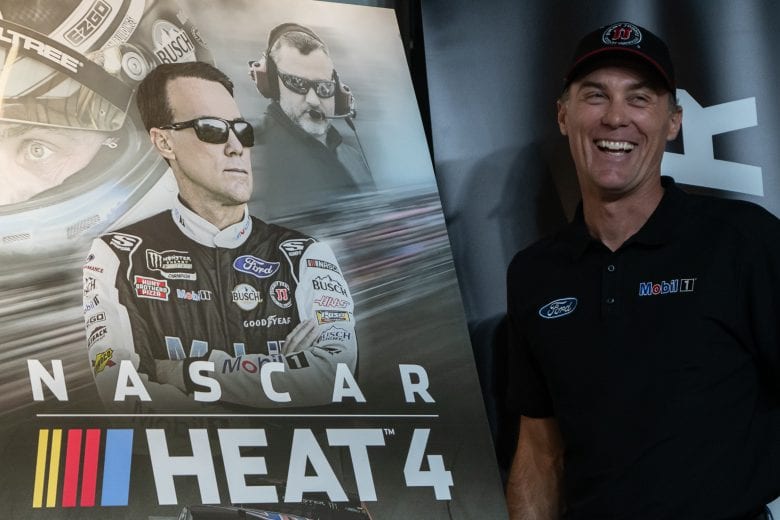 Kevin Harvick unveils NASCAR Heat 4 cover | NASCAR.com