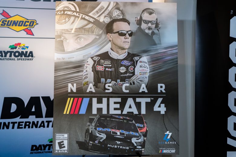 Kevin Harvick unveils NASCAR Heat 4 cover | NASCAR.com
