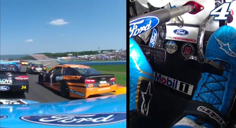 Watch Kevin Harvick's feet on lap around Watkins Glen | NASCAR.com