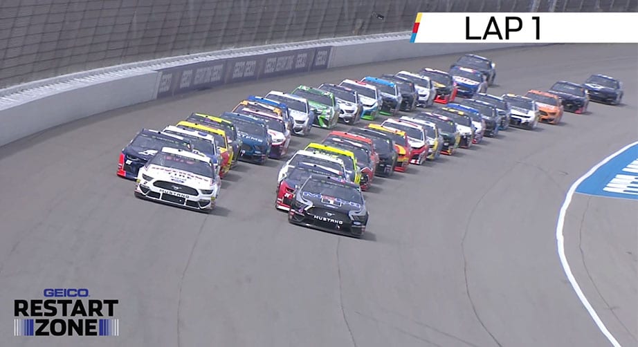 GEICO Restart Zone: Every push, shove at Michigan | NASCAR.com