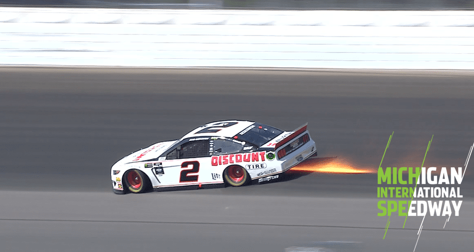 Flat right-rear tire sends Keselowski spinning - NASCAR.com