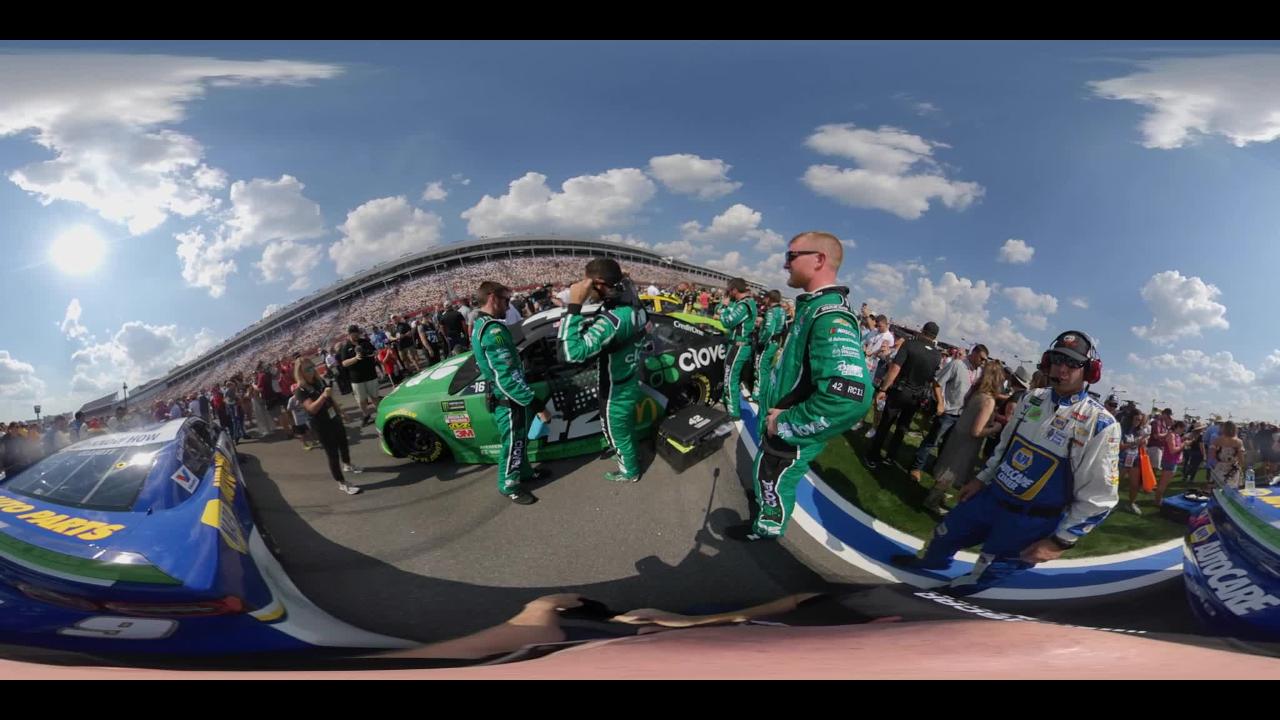 360 Video: Kyle Larson Climbs Into His Car At Charlotte Roval ...